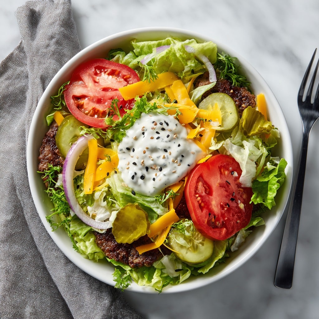 Burger Salad Dressing with Greek Yogurt: A High-Protein, Flavor-Packed ...