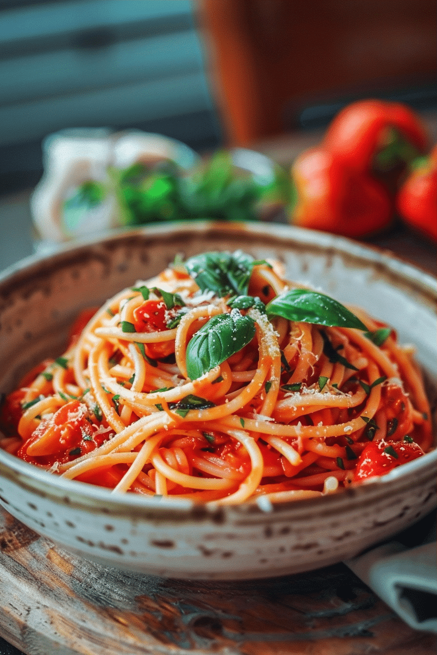 Strawberry Pasta Recipe with Creamy Greek Yogurt Sauce